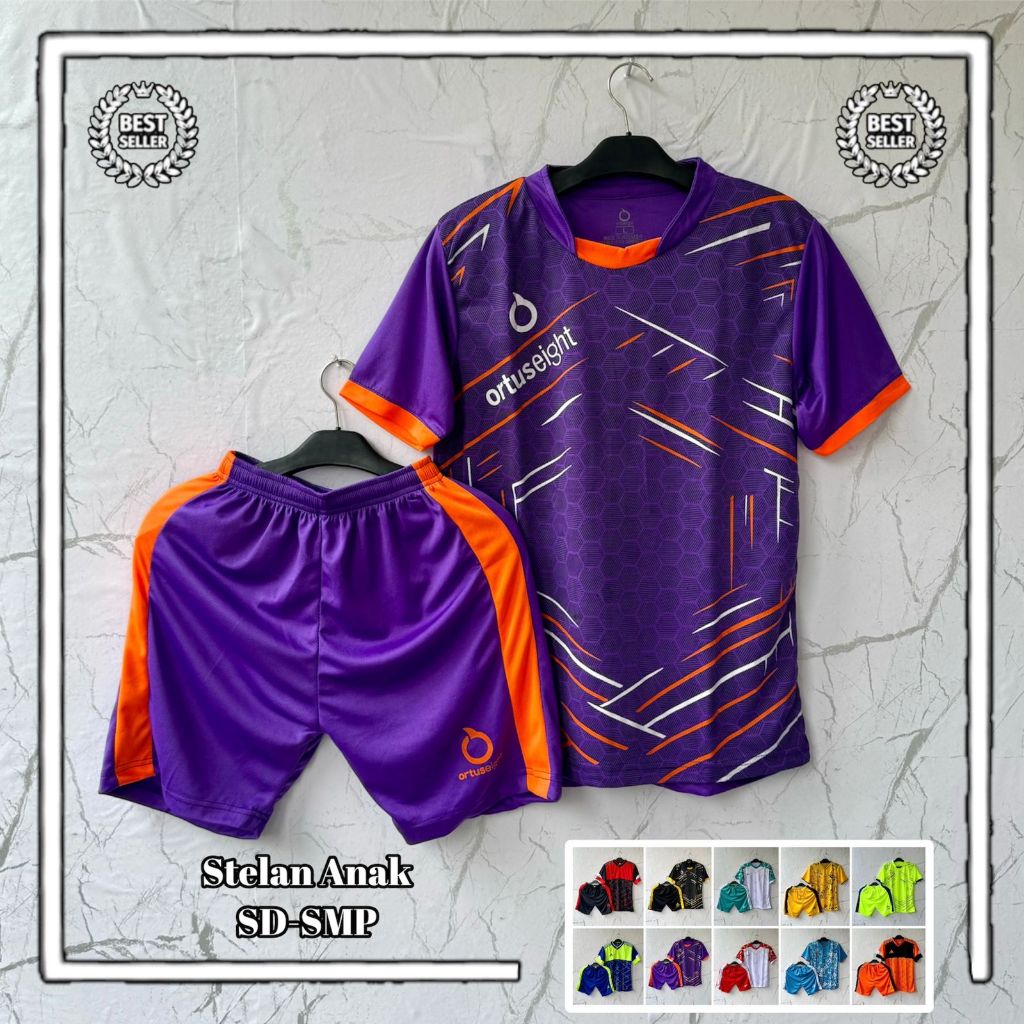 Jual Jersey Bola Anak Anak SSB Motif Terbaru Baju Futsal Anak SD/SMP ...