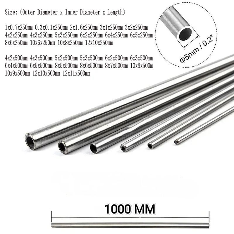 Jual Pipa Kapiler Stainless Steel SS304 / Pipa Tubing OD 1mm 2 mm 3mm ...