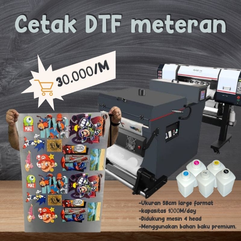 Jual Jasa Cetak DTF Maklon DTF Meteran Mengutamakan Kualitas | Shopee ... Jual Jasa Cetak DTF Maklon DTF Meteran Mengutamakan Kualitas | Shopee ...