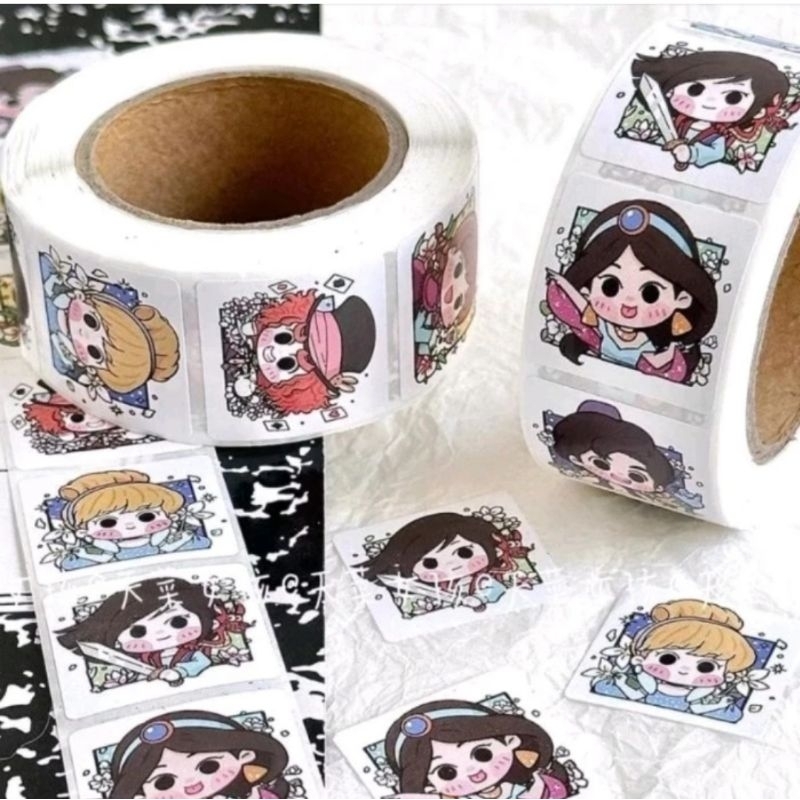 Jual Stiker Disney Princess Sticker Kartun Putri Animasi Paper Craft ...