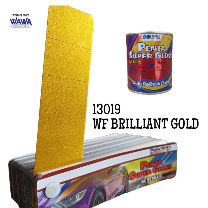 Jual Cat duco Penta Super Gloss NC WF Brilliant Gold Metallic emas 1kg ...