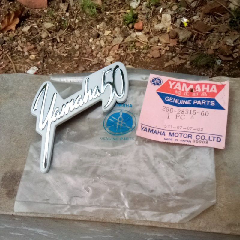 Jual emblem logo sayap yamaha U50 U5 Original Nos Japan | Shopee Indonesia