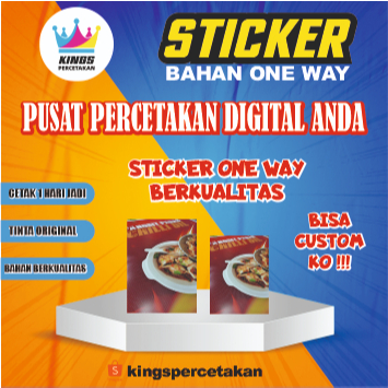 Jual Cetak Sticker One way berkualitas bisa custom desain dan ukuran ...