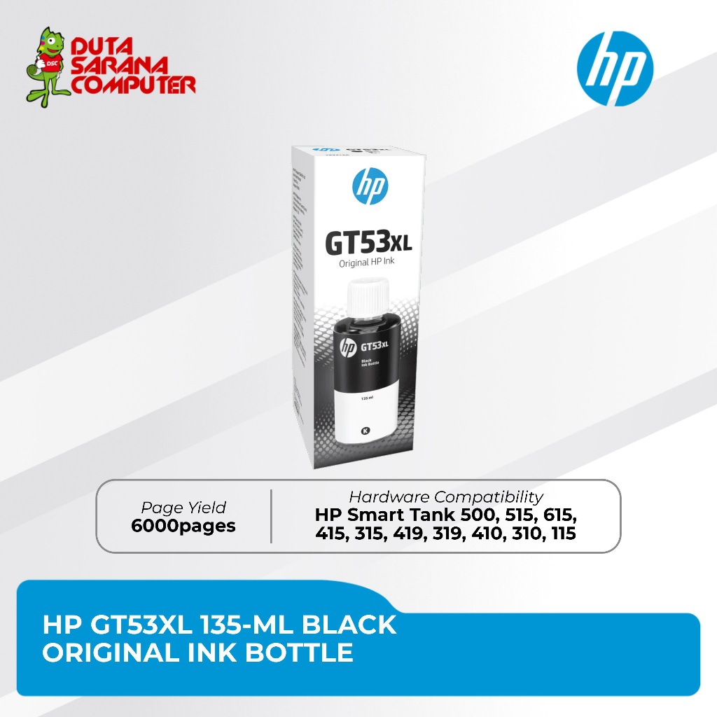 Jual Tinta HP GT 53 XL Original Ink Bottle | Shopee Indonesia