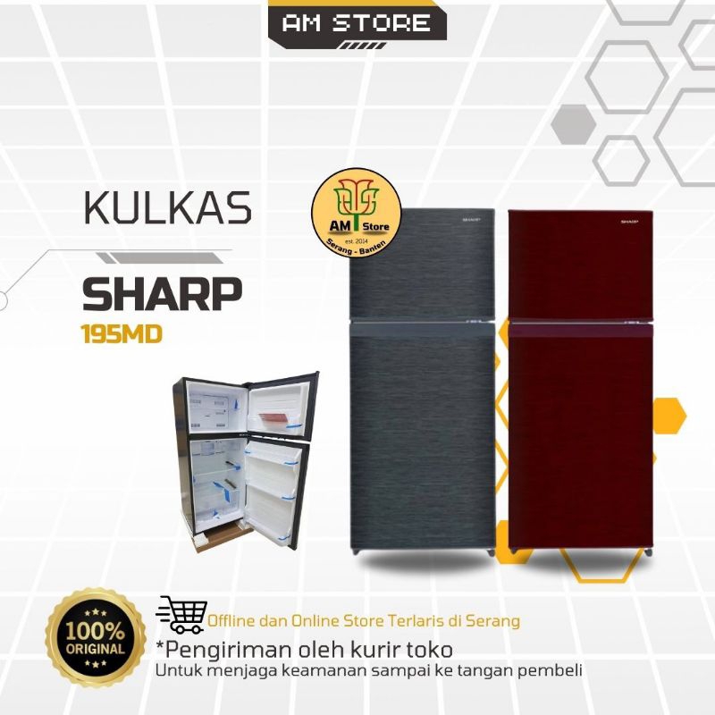 Jual Kulkas Sharp 195MD (2 Pintu) | Shopee Indonesia