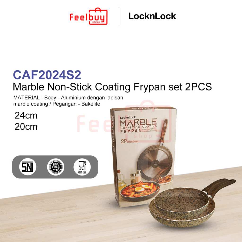 Jual Locknlock Marble Non-Stick Coating Frypan 2P Anti Lengket ...