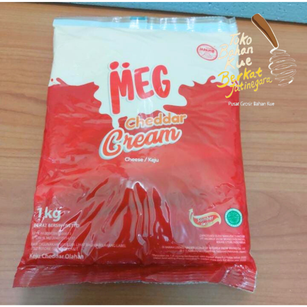 Jual MEG CHEDDAR CREAM CHEESE 1 KG / FILLING KEJU CREAM | Shopee Indonesia