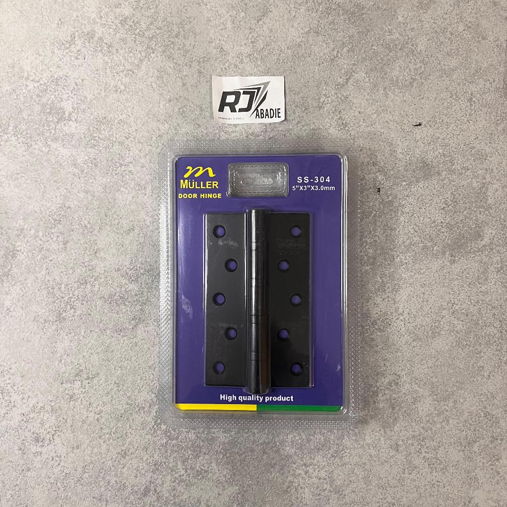 Jual [1SET] Engsel Pintu Bearing Cat Hitam Stainless Door Hinge SUS304 ...