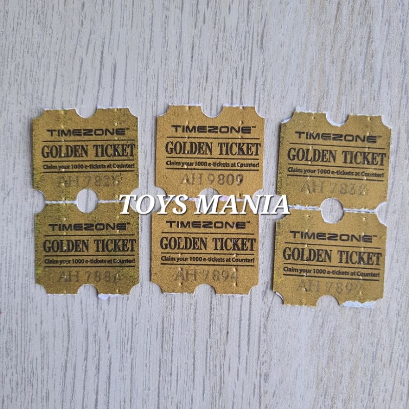 Jual Golden Tiket Timezone Bernilai 1000 Tiket / Gold Ticket Timezone ...