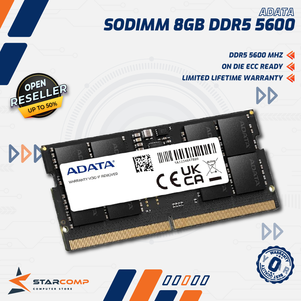 Jual ADATA DDR5 8GB / 16GB / 32GB 5600MHz SINGLE SODIMM Memory Laptop DDR5 | Shopee Indonesia