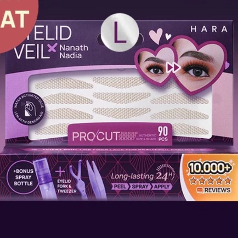 Jual Hara Haquhara Eyelid Veil X Nanath Nadia pro pack & baby pack scot ...