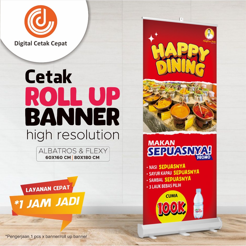 Jual Roll Up Banner Custom Albatros & Flexy | Shopee Indonesia
