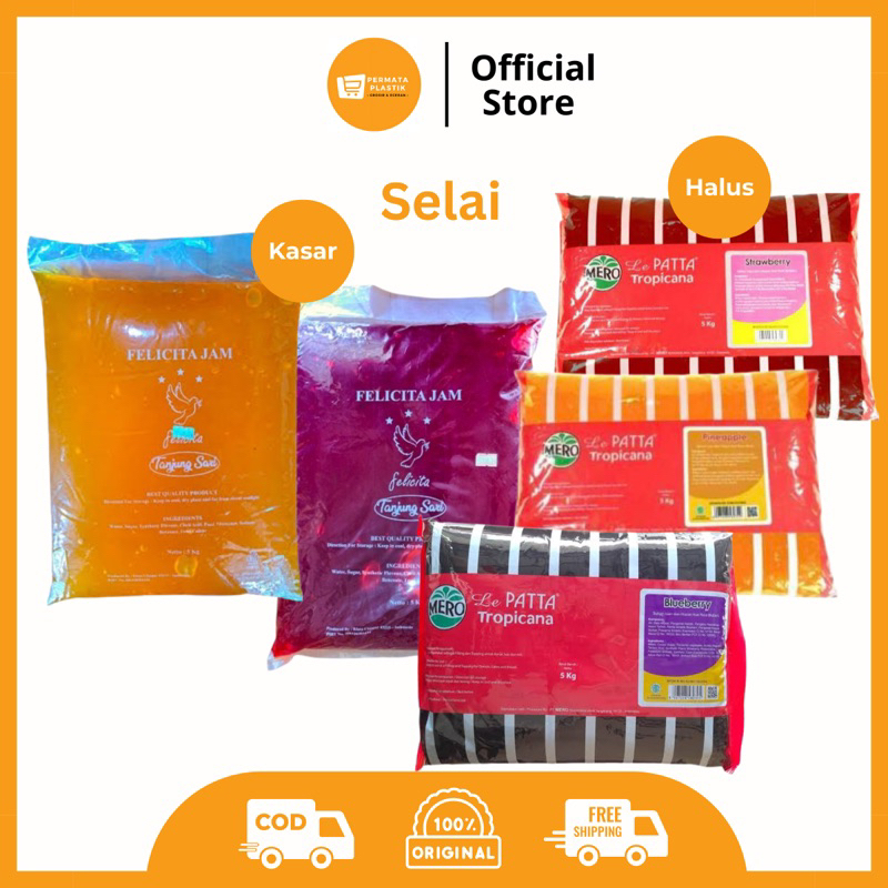 Jual Selai Isian Nanas Nastar Strawberry Blueberry Buah Kiloan 250 gr ...