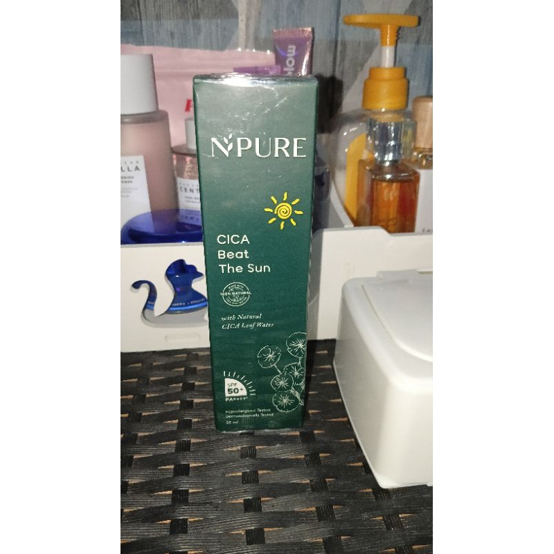 Jual N'pure Cica Beat The Sun SPF 50+ PA++++ 35ml (NPURE Sunscreen ...