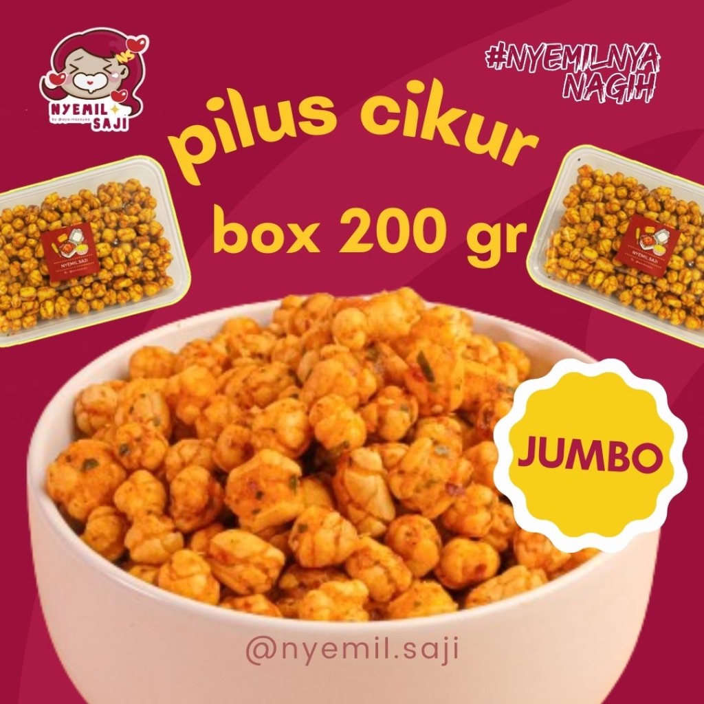 Jual BOX PILUS CIKUR 200 GRAM NYEMILSAJI | Shopee Indonesia