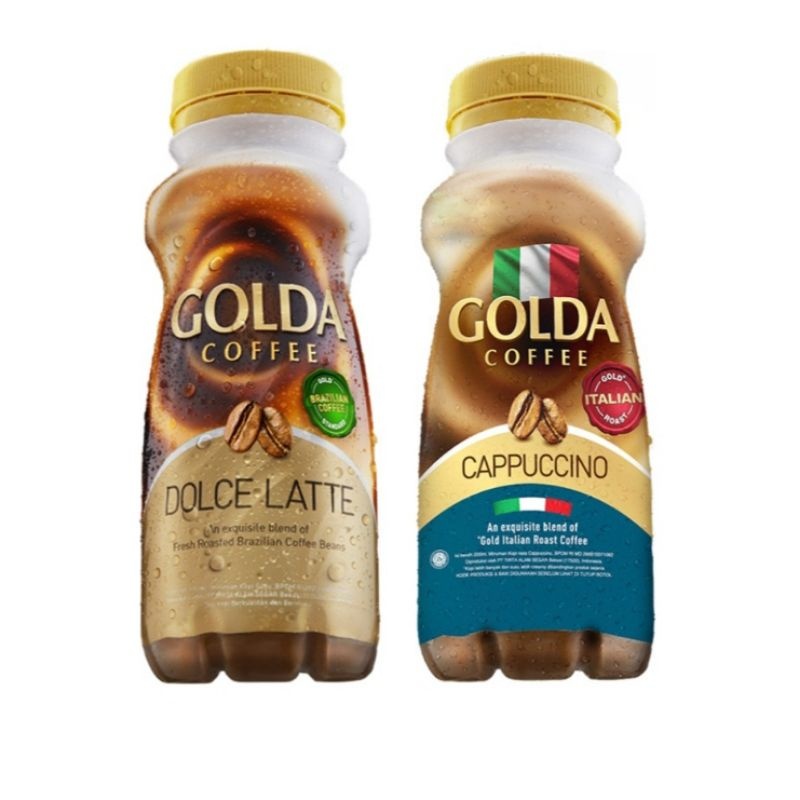 Jual GOLDA COFFEE 200ml DOLCE LATTE CAPPUCINO KOPI BOTOL SIAP MINUM ...