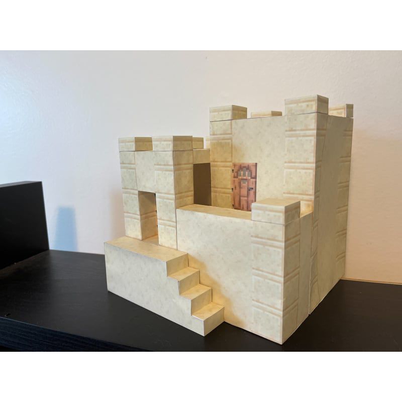 Jual Lembaran pola papercraft minecraft desert house (PP-A11) | Shopee ...