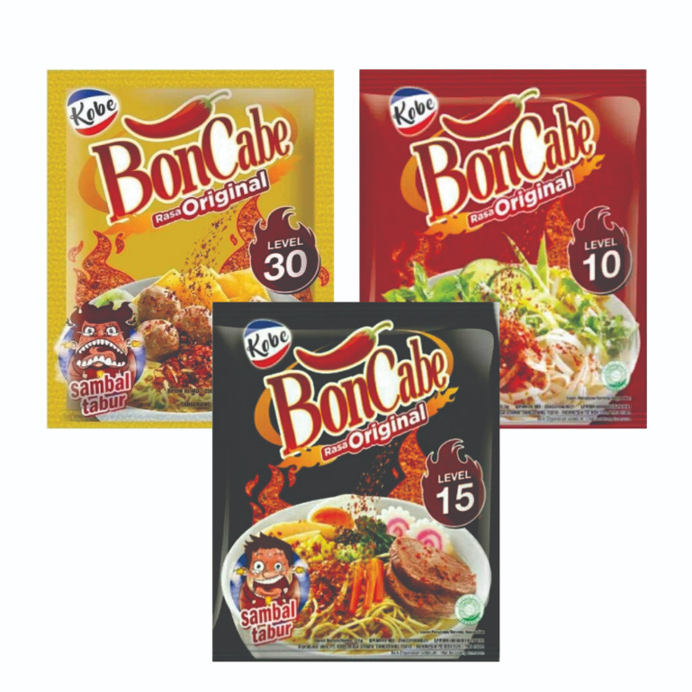 Jual Kobe Bon Cabe Sachet 4 - 6 gr Renceng isi 12 - banyak level ...