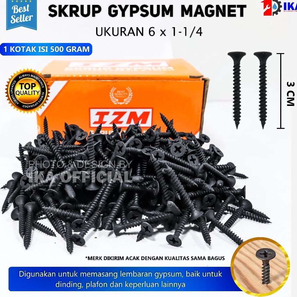 Jual Harga Murah Paku gipsum super tajam ulir screw bintang Sekrup ...