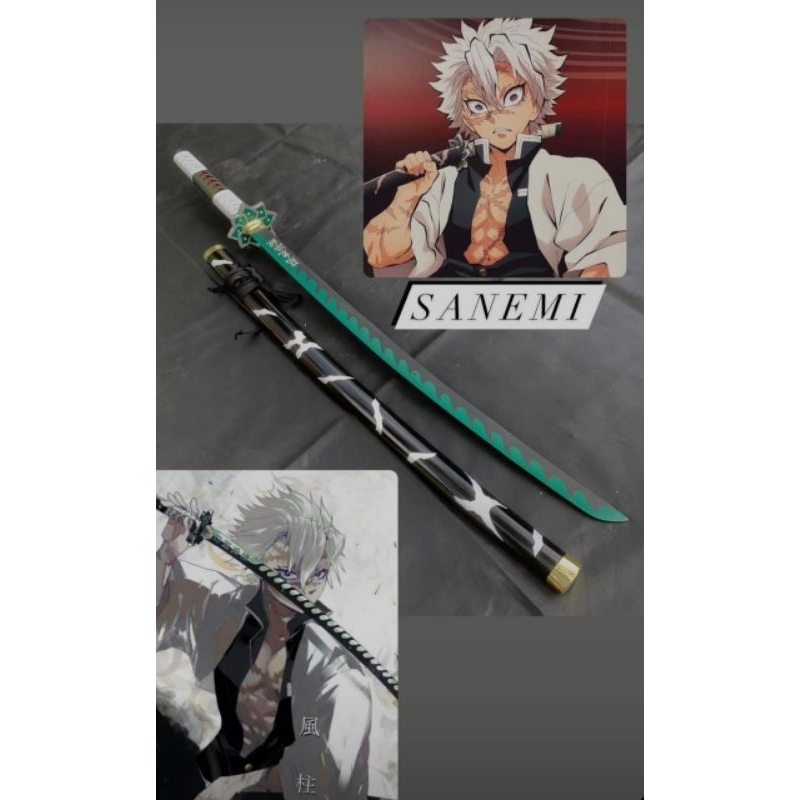 Jual Sanemi Shinaguzawa Kimetsu No Yaiba Nichirin Hashira | Shopee ...