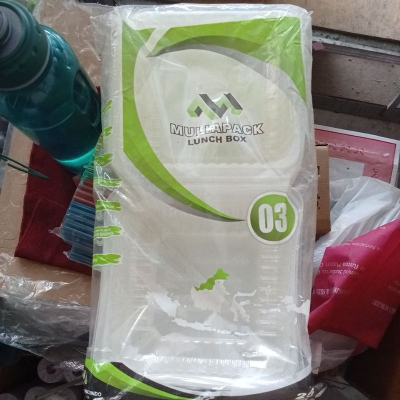 Jual Mika lunch box tebal ukuran 13x13, 1 Pak isi 25 pcs | Shopee Indonesia