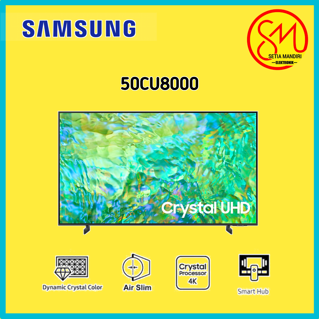 Jual SAMSUNG 50CU8000 Smart LED TV 50 Inch Crystal UHD 4K HDR DVB-T2 UA50CU8000KXXD | Shopee ...