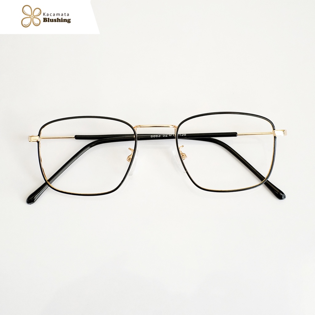 Jual Kacamata Blushing - Frame Kacamata Athena Black gold | Shopee ...