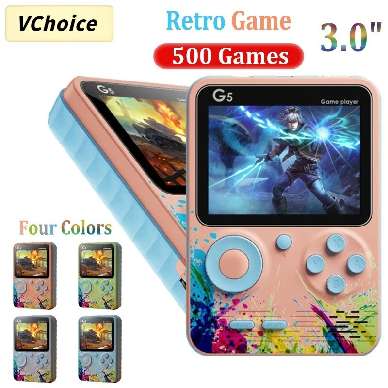 Jual G5 Retro Handheld Game Console With 500 Classic Games 3.0Inch ...