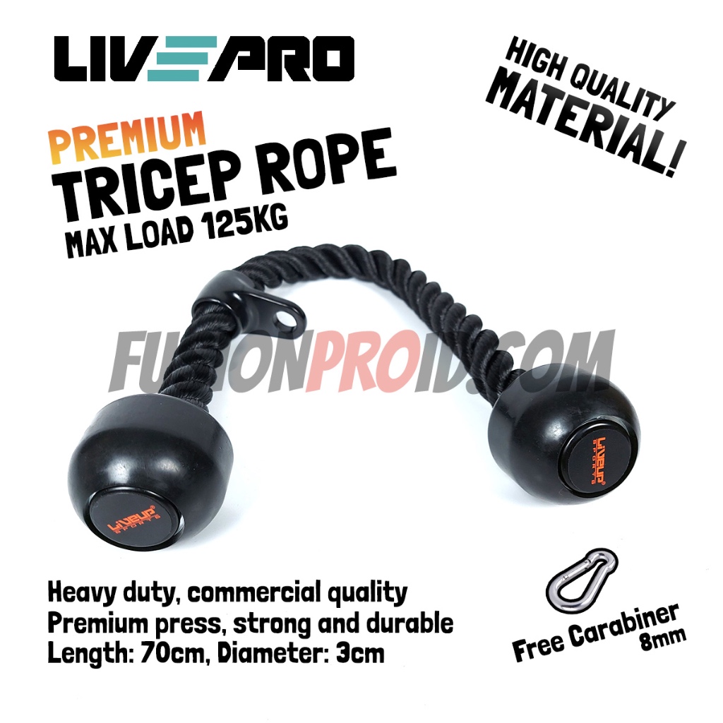 Jual Tricep Rope Tali Latihan Triceps Handle Bar Gym Fitnes Fitness ...