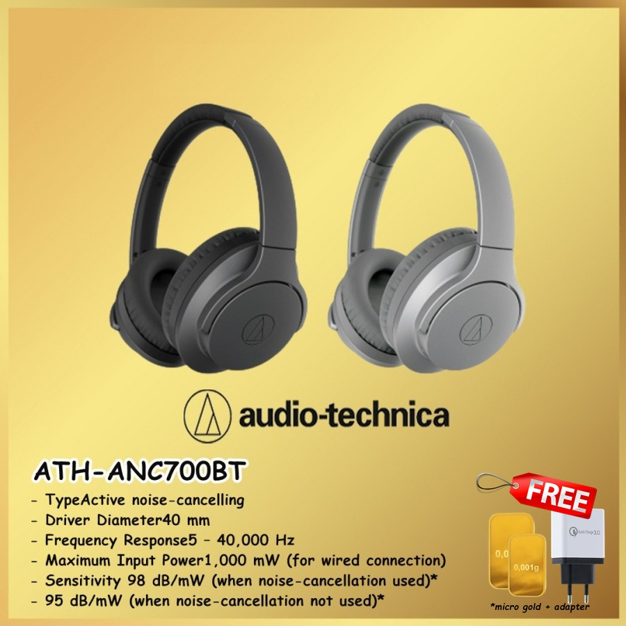 Jual Audio Technica ATH ANC700BT Wireles Noise Cancelling Headphones ...