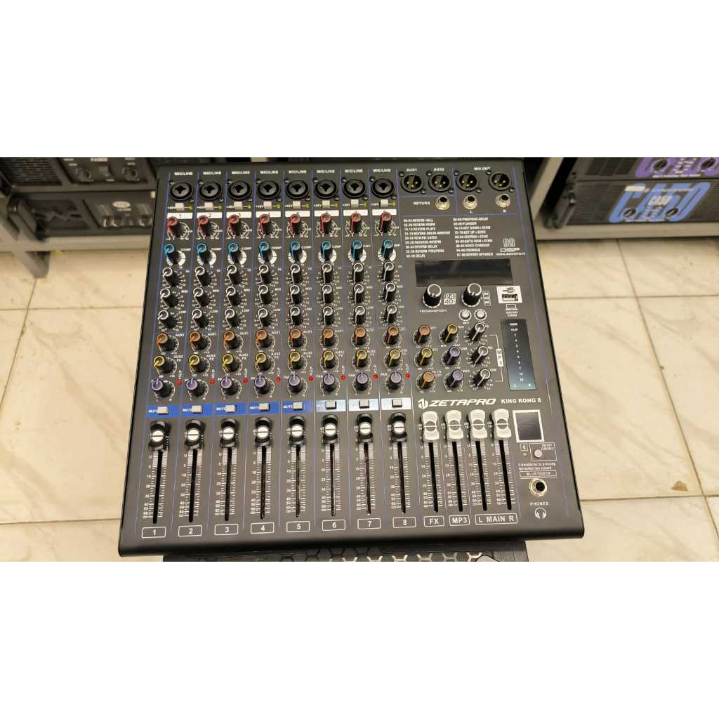 Jual Zetapro King Kong 8 Mixer Audio 8 Channel Zetapro KingKong 8 | Shopee Indonesia