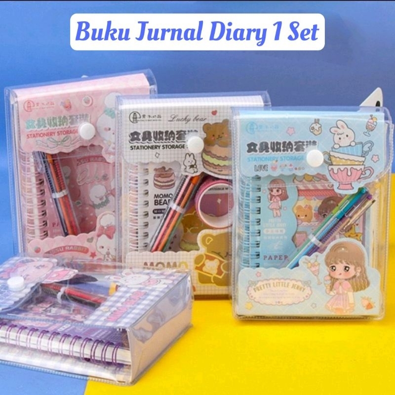Jual Binder A5 Ring Sanrio Motif Lucu Buku Jurnal Binder 1 set Notebook ...