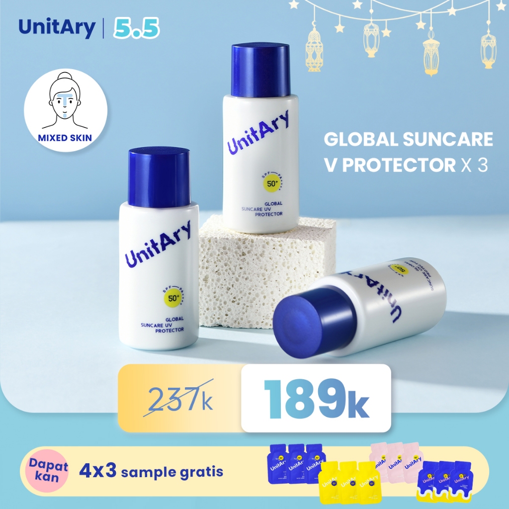 Jual UNITARY Global Suncare UV Protector Multi Paket SPF 50+/PA ...