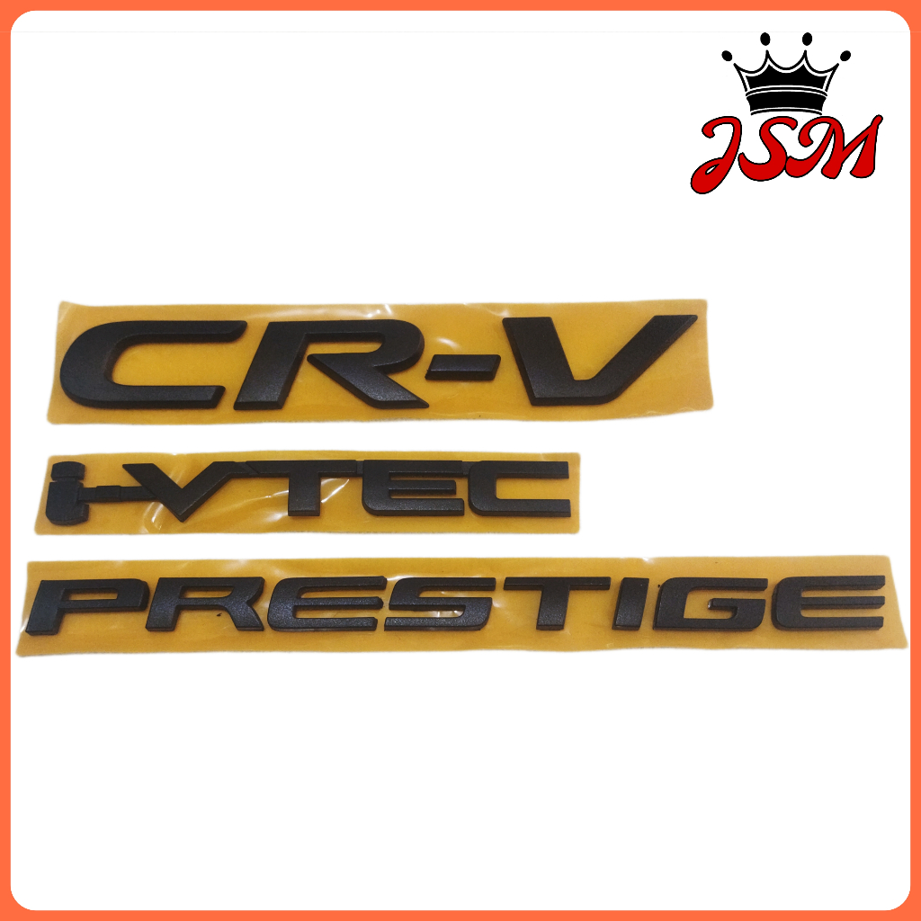 Jual Emblem CRV/ HONDA CRV/ Emblem Bagasi Honda CR-V/ Hitam Dop ...