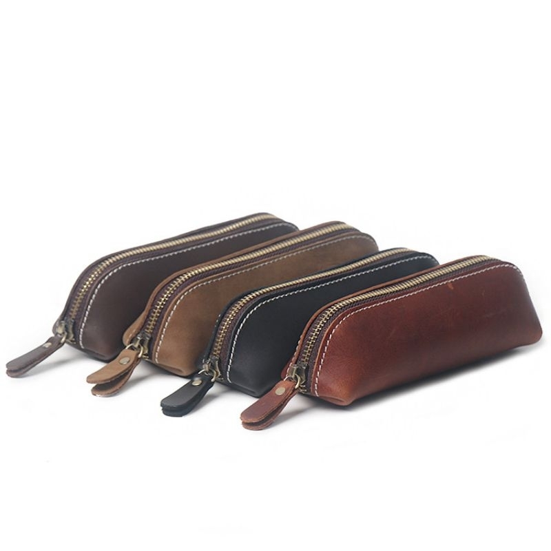 Jual (KP-193) Pouch Make Up mini Kulit Sapi / Kotak Pensil Kulit Sapi ...