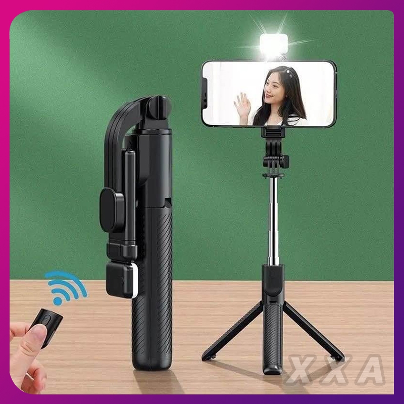 Jual Tongsis Tripod Bluetooth R1 3in1 Remote Action Cam Macaron R1 ...