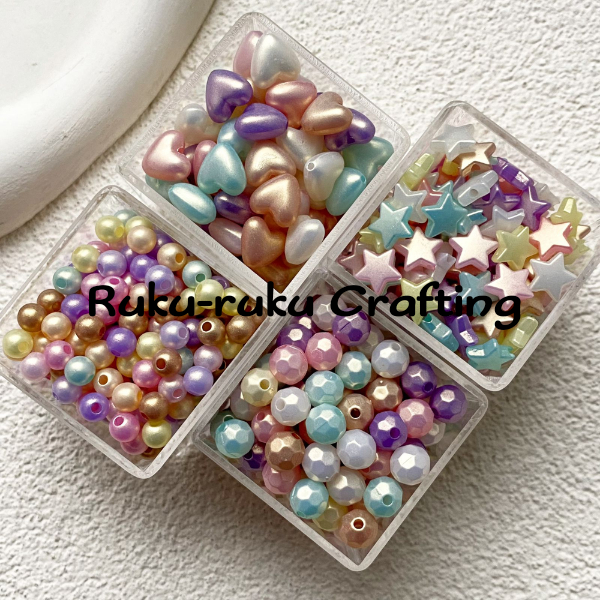 Jual Manik Glowing Mote Kilap Bahan Kerajinan Meronce | Shopee Indonesia