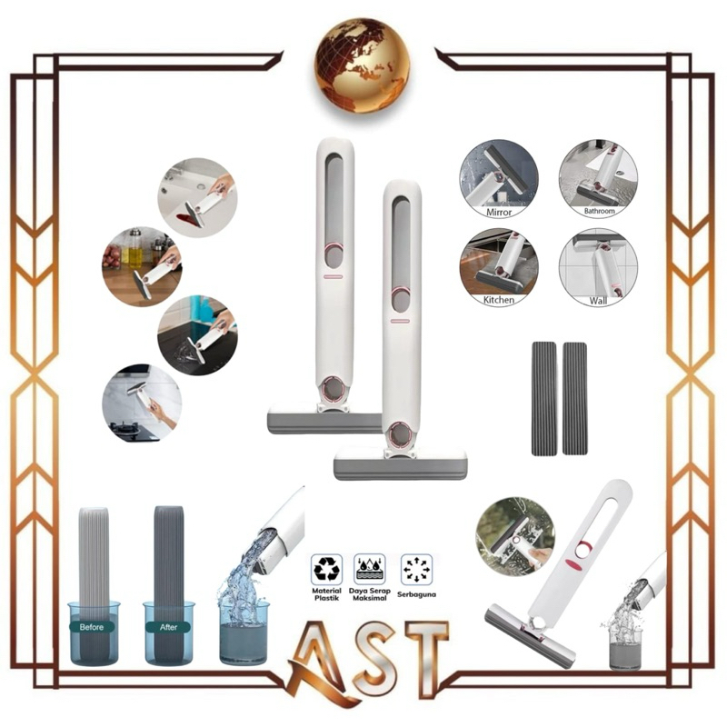 Jual MINI MOP Portable Pel Minimop Lap Meja Jendela Kaca Ceramic Alat ...