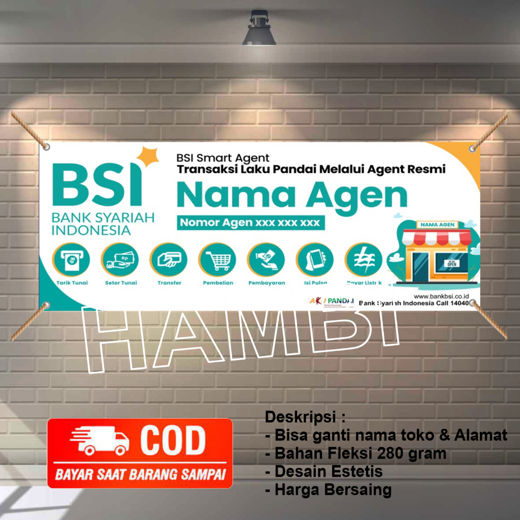 Jual Spanduk Banner Plang Toko Keagenan Agen BSI terdekat terlaris ...