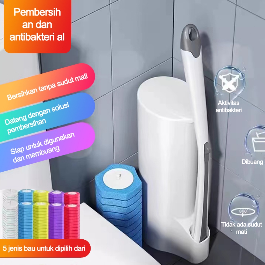 Jual Sikat toilet sekali pakai, untuk rumah tangga, tanpa sudut mati ...