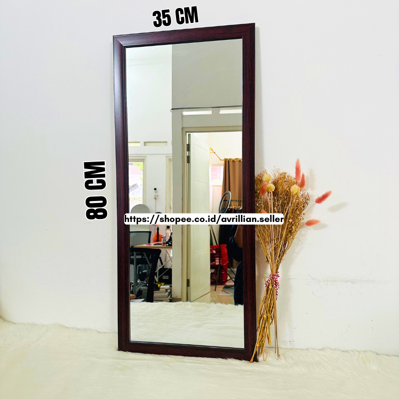 Jual Cermin Wastafel Gantung Tempel Dinding 35 X 80 Panjang Aesthetic ...