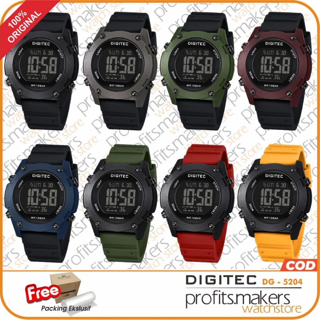 Jual DIGITEC DG 5204 / DG-5204 / DG5204 Digital Watch Jam Tangan ...