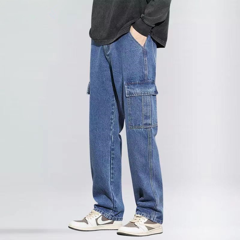 Jual KeyBoy Celana cargo panjang pria baggy straight baggy celana dewasa casual loose denim ...
