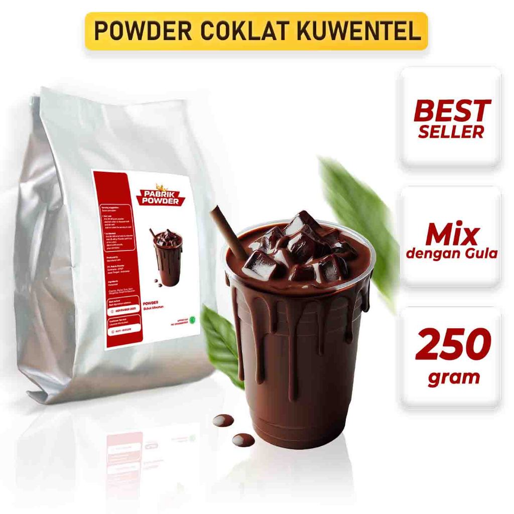 Jual Powder Coklat Kuwentel 250 Gram - Grade 2, Bubuk Minuman Es ...