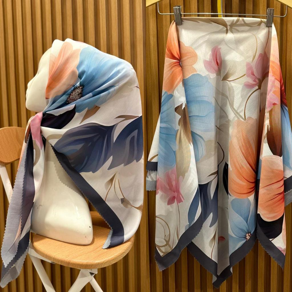 Jual hijab segi empat voal sublim motif terbaru motif terlaris | Shopee ...