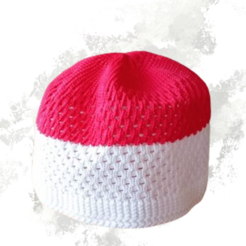 Jual peci Rajut Merah Putih, peci rajut, merah putih, Abah Aos | Shopee ...