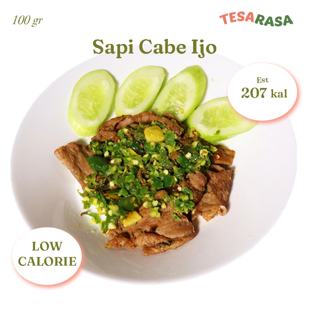 Jual Frozen Food Sapi Cabe Ijo Tesarasa - Satu Porsi Lauk Frozen Sehat ...