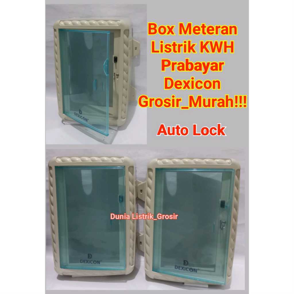 Jual Box Meteran Listrik KWH Prabayar Auto Lock Tutup Meteran KWH Token ...