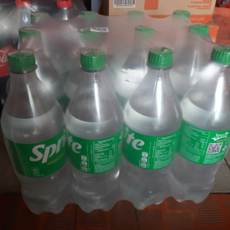 Jual SPRITE FANTA COCA COLA 1 Liter Botol Besar isi 12 | Shopee Indonesia