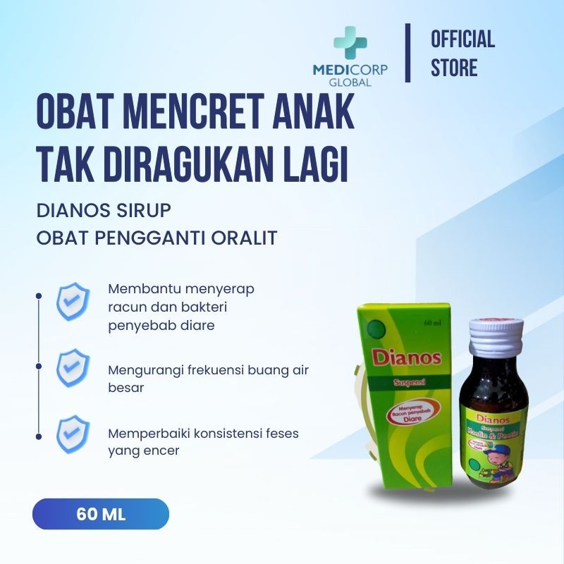 Jual [MEDICORP] Dianos obat anti racun bakteri diare & pengganti oralit ...